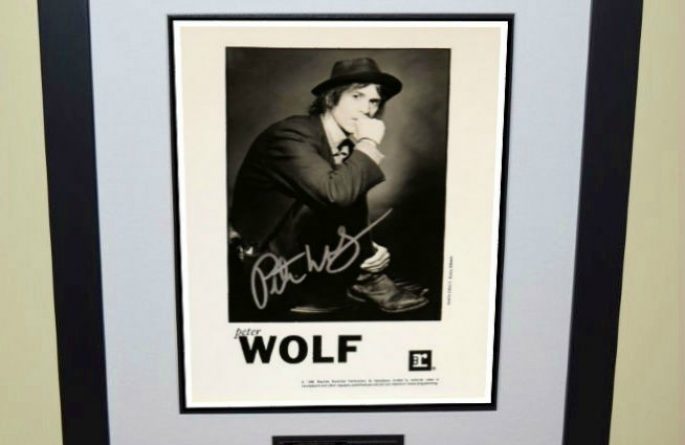 Peter Wolf, hand-signed collectibles, rock star gallery, signed ...