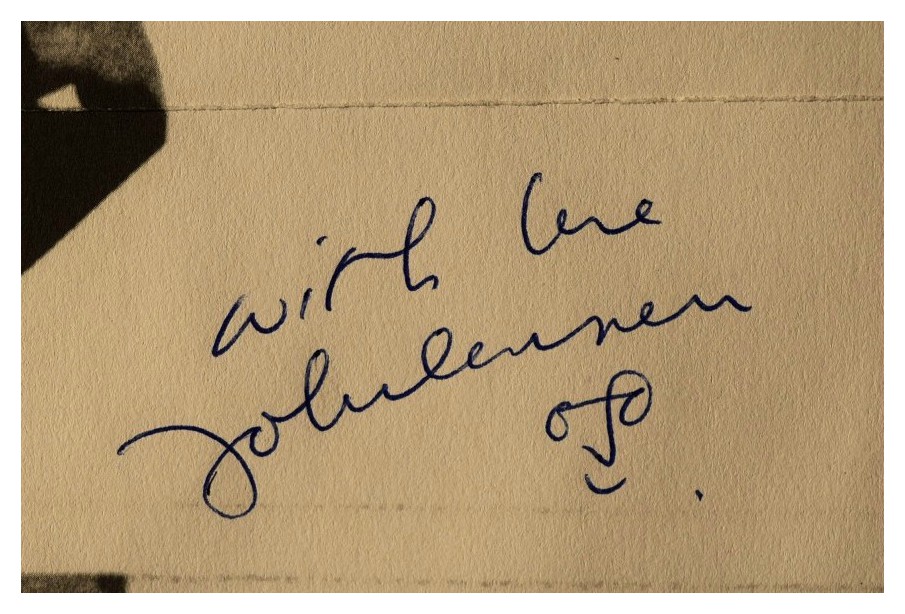 John Lennon, Imagine, rock star gallery, signed posterROCK STAR gallery